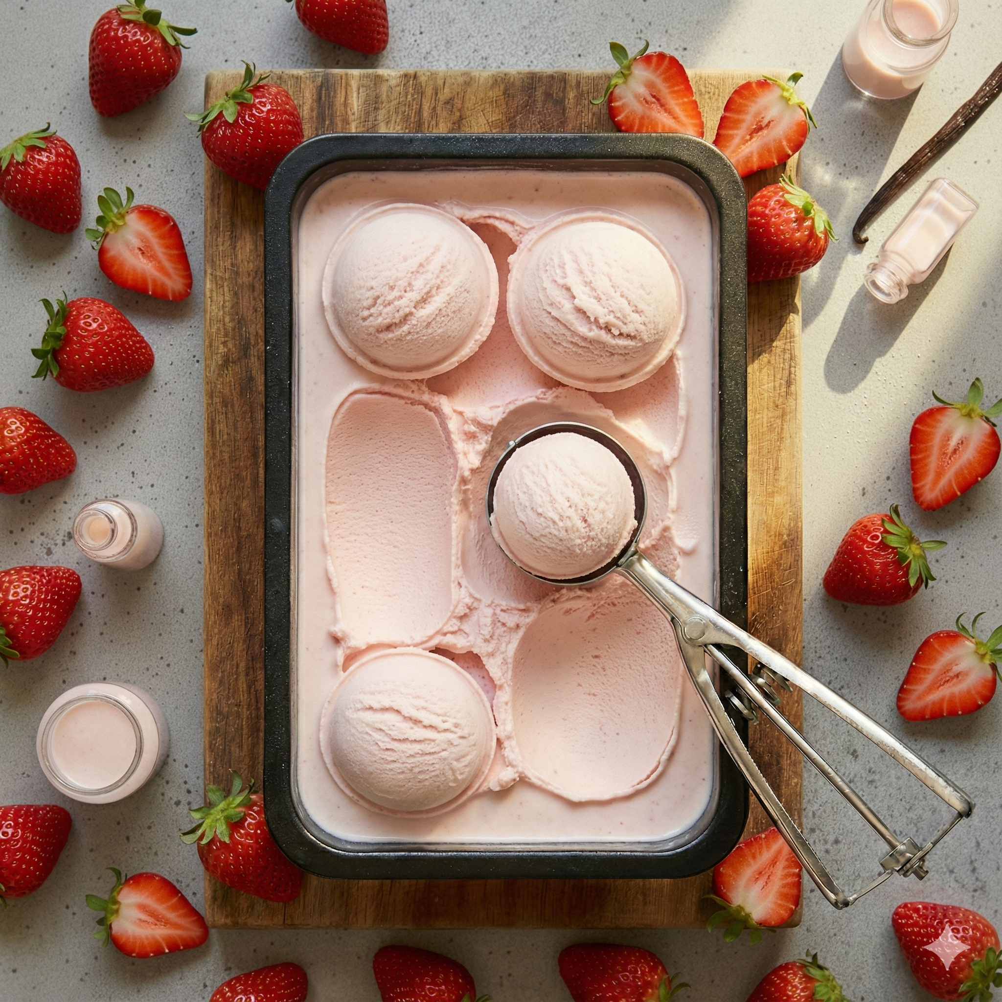 Strawberry Low Fat Sugar Free Ice Cream Premium Large 4L – Dinner's Ready